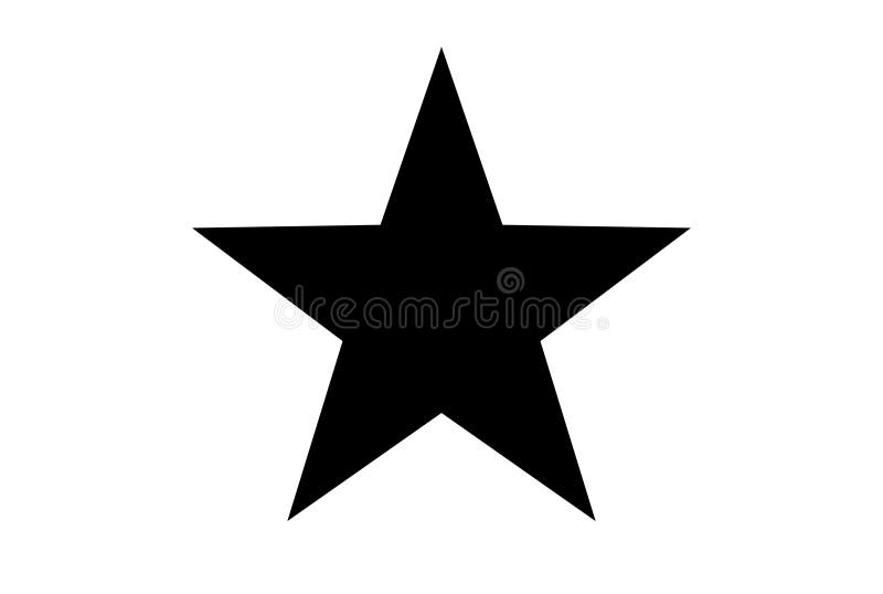 Black Star Drawing Success Champion Achievement Object Symbol ...