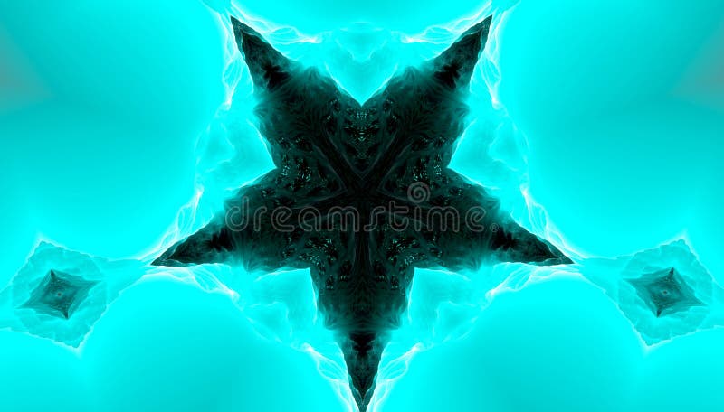 Black Star on Jade Background with Rough Texture, Abstract Background ...