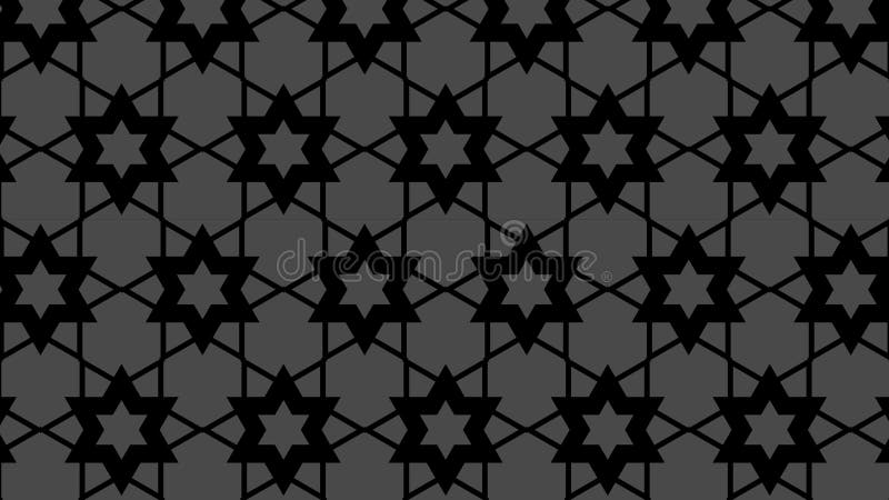 Black Star Pattern Background Vector Image Stock Vector - Illustration ...