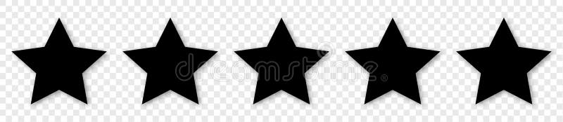 5 Black Stars Transparent Stock Illustrations – 51 5 Black Stars ...