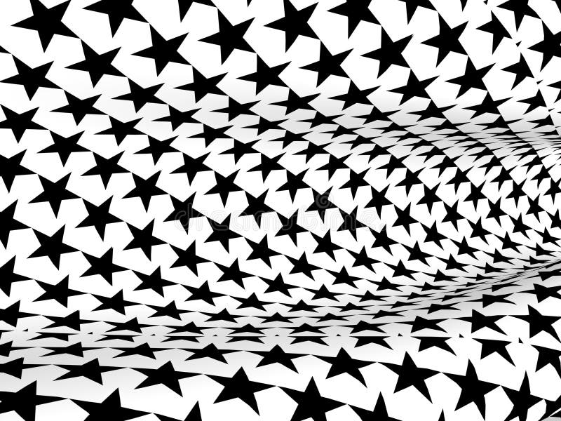 Black Stars on White Abstract Background Stock Illustration ...