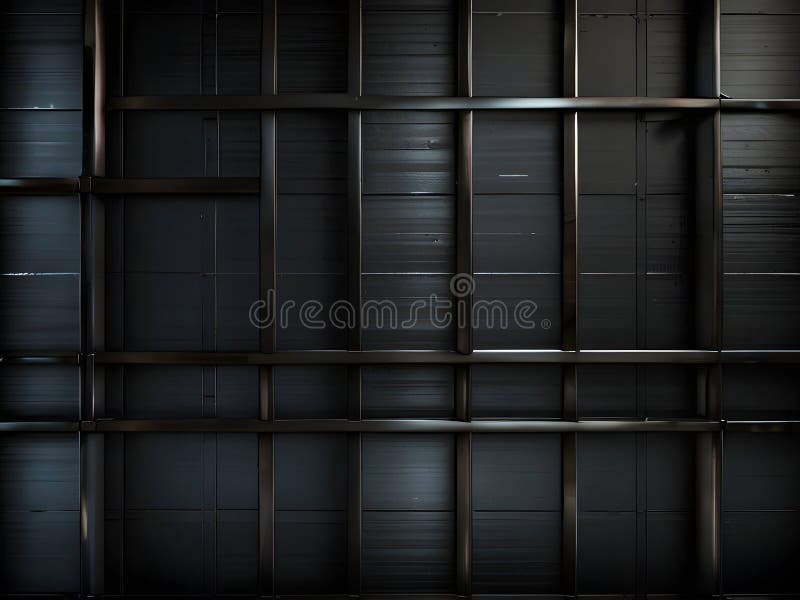 Black Steel Iron Grid Background Stock Illustration - Illustration of ...