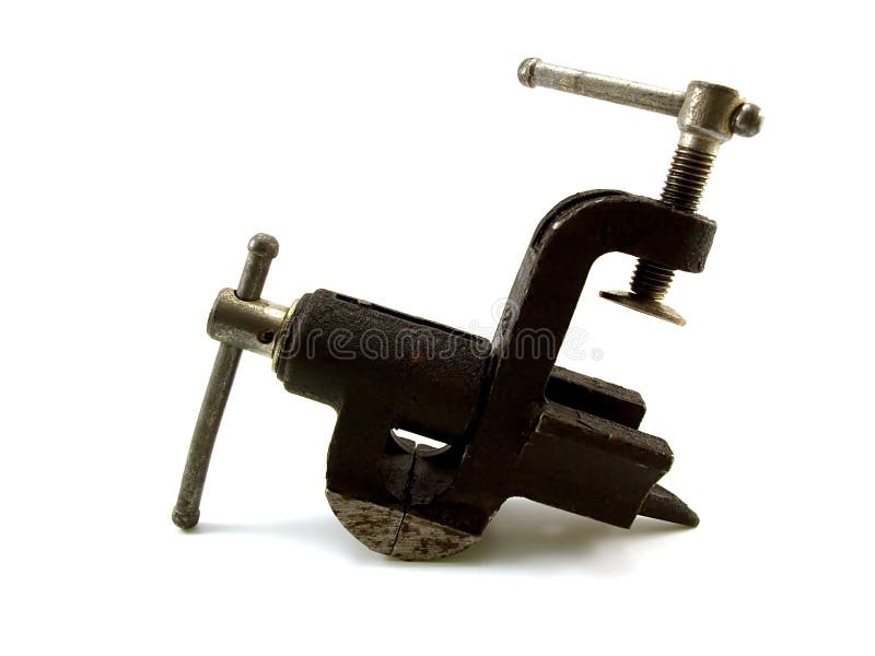 Black steel vice stock photo. Image of white, number - 11210512