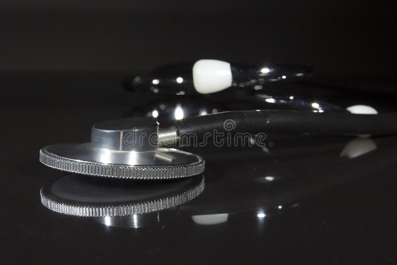 Black Stethoscope Side View Stock Photo - Image of phone, hear: 183591496