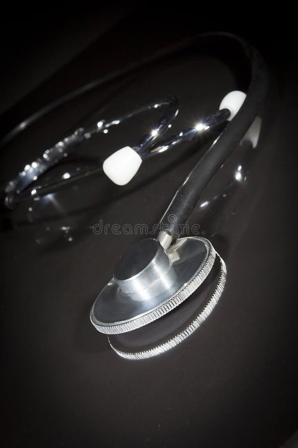 Black Stethoscope Side View Stock Photo - Image of clean, black: 184024578