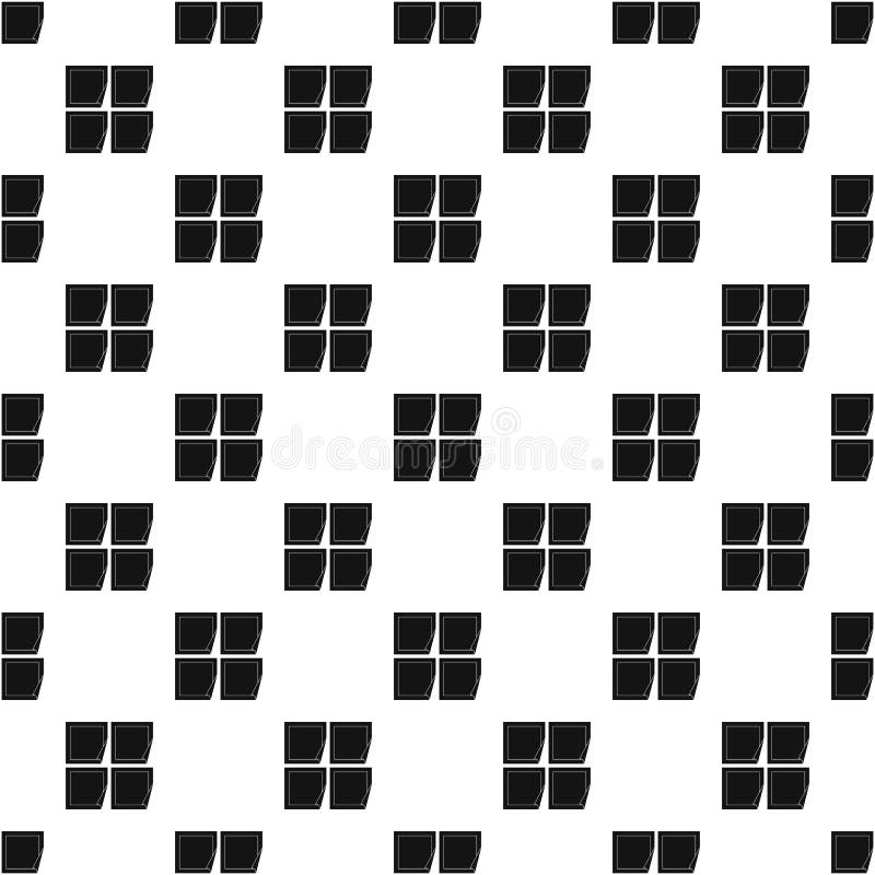 Black Stickers Icon, Simple Style Stock Vector - Illustration of decor ...