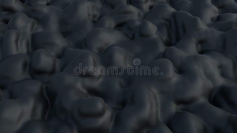 Black Sticky Moving Weird Molecules. Stock Footage - Video of black ...