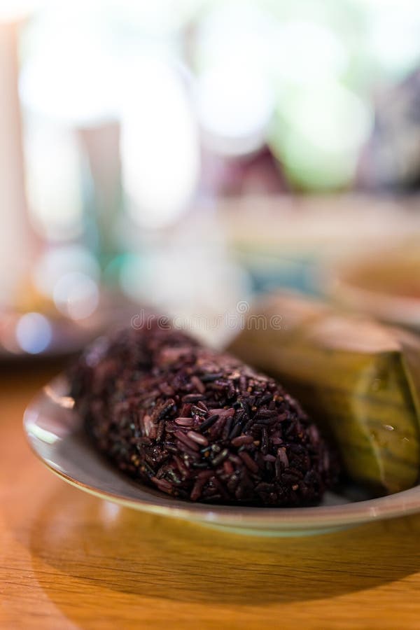 Black sticky rice stock photo. Image of freshness, dumpling - 340055518