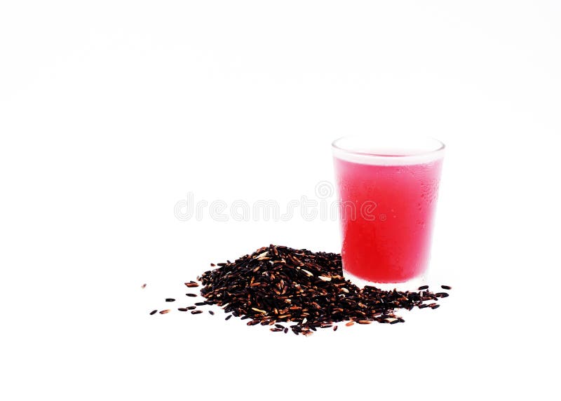 Black Sticky Rice Wines Drinks and Black Sticky Rice Raw Foods O Stock ...