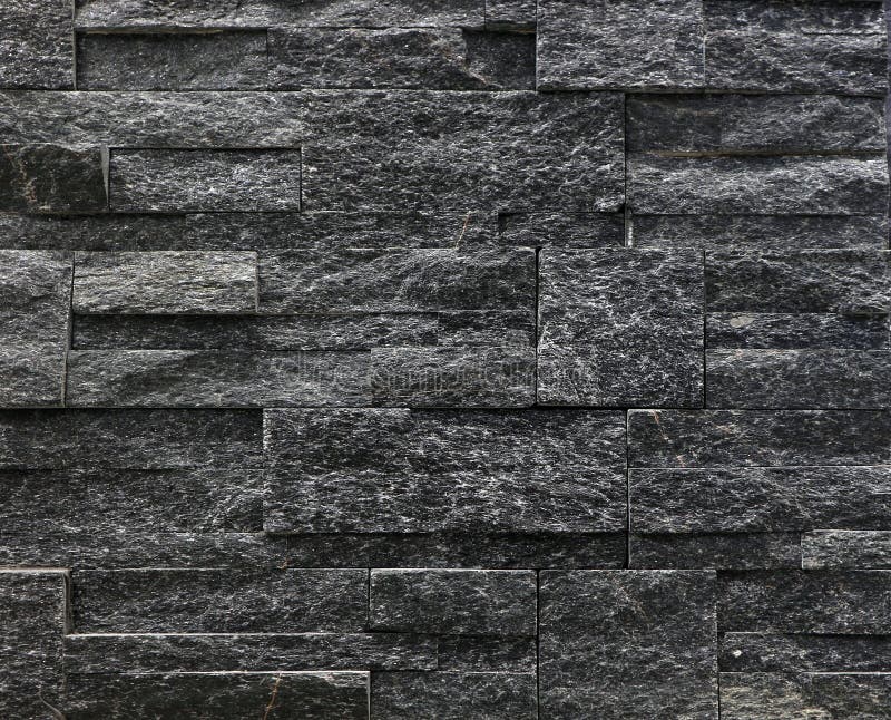 Black Stone Cladding Texture