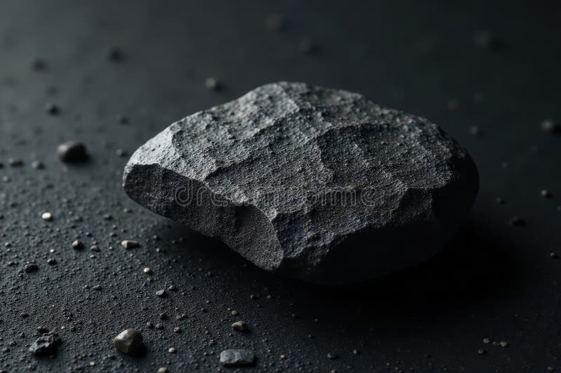 Black Stone, Coarse Grain; Deep Shadow, Mottled Surface , Shadow, Basalt Stock Illustration ...