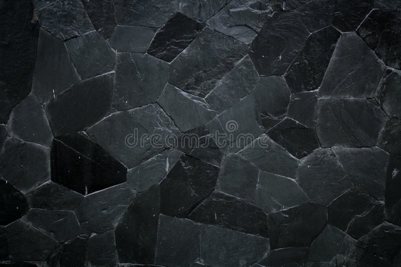 Dark Black Stone Pattern Texture Stock Photo - Image of decoration ...