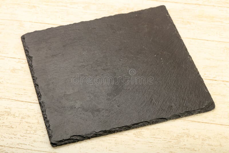 Black stone plate stock image. Image of space, empty - 112893577