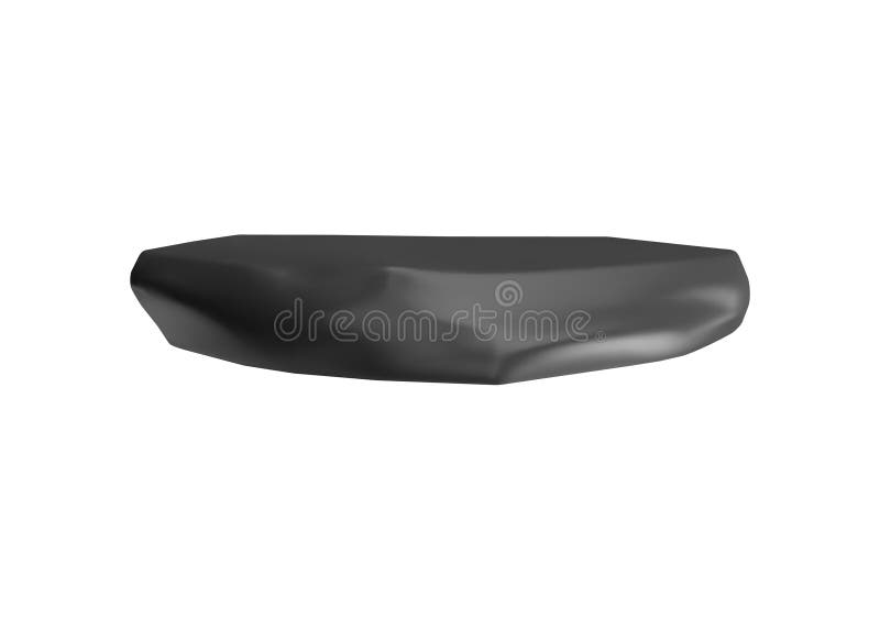 Black Stone Platform 3D Vector Illustration Icon Stock Vector ...