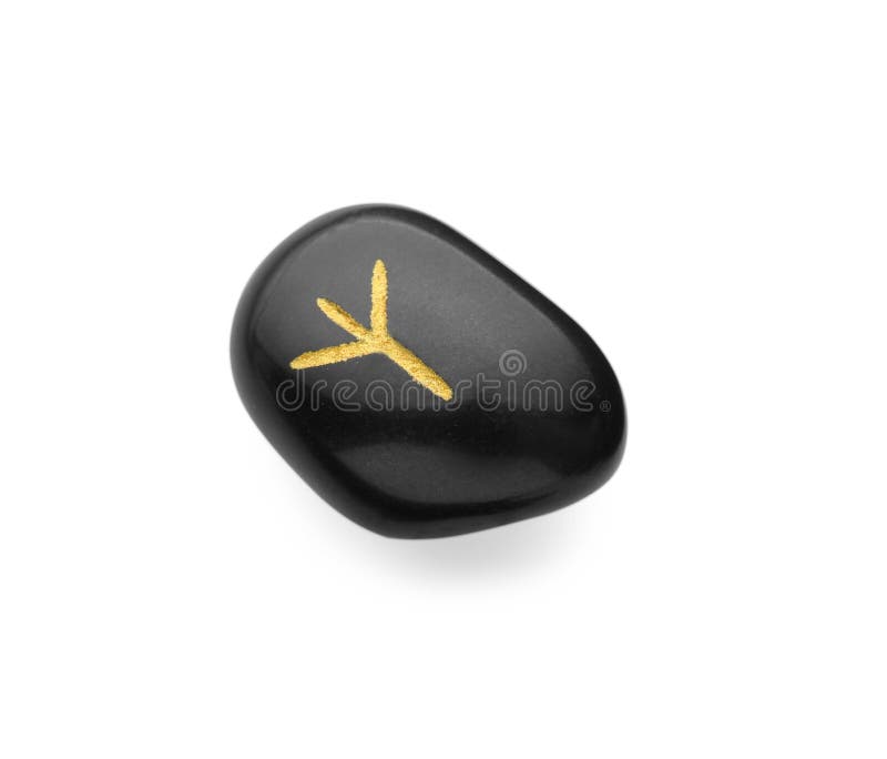 Algiz Rune, Prediction of the Day Stock Image - Image of dark ...