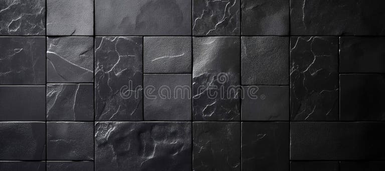 Black Stone Texture Checkered Wall Background, Box Stock Illustration ...