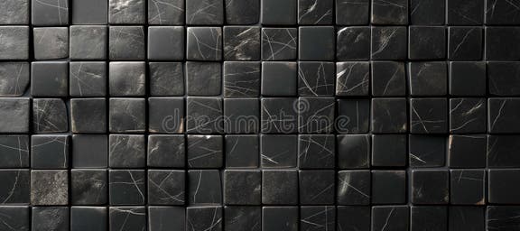 Black Stone Texture Checkered Wall Background, Box Stock Illustration ...