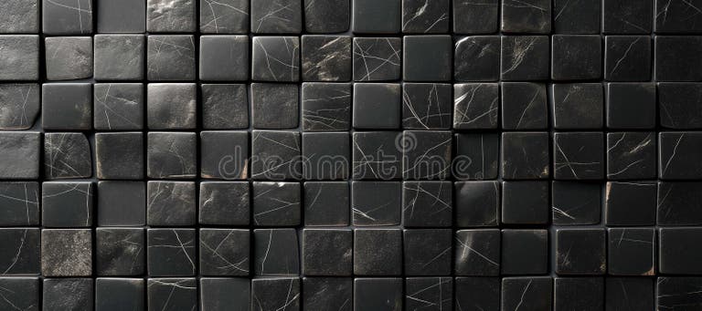 Black Stone Texture Checkered Wall Background, Box Stock Illustration ...