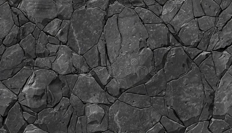 Black Stone Texture. Cracked Rock Texture. Stock Image - Image of grey ...