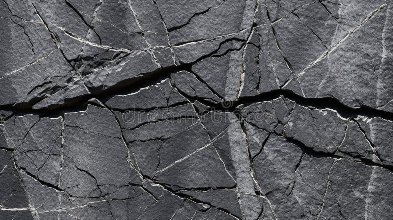 Black Stone Texture with Crushing Surface. Wall Destruction. Mining ...