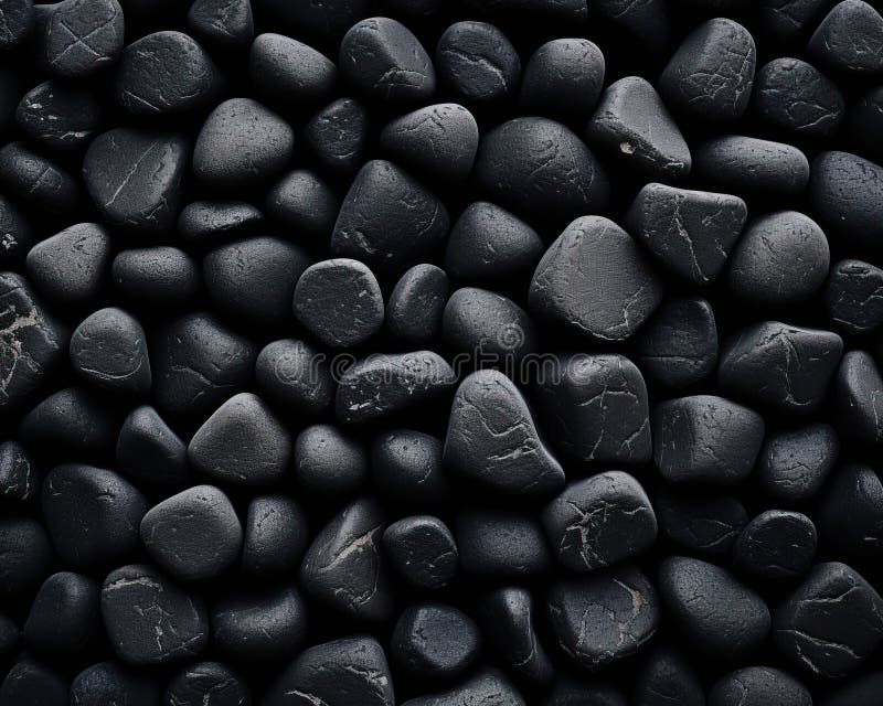 Black Stones Background, Black Stone Texture. Stock Illustration ...
