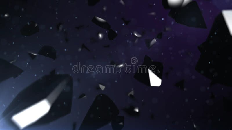 Black stones falling down stock illustration. Illustration of poly ...