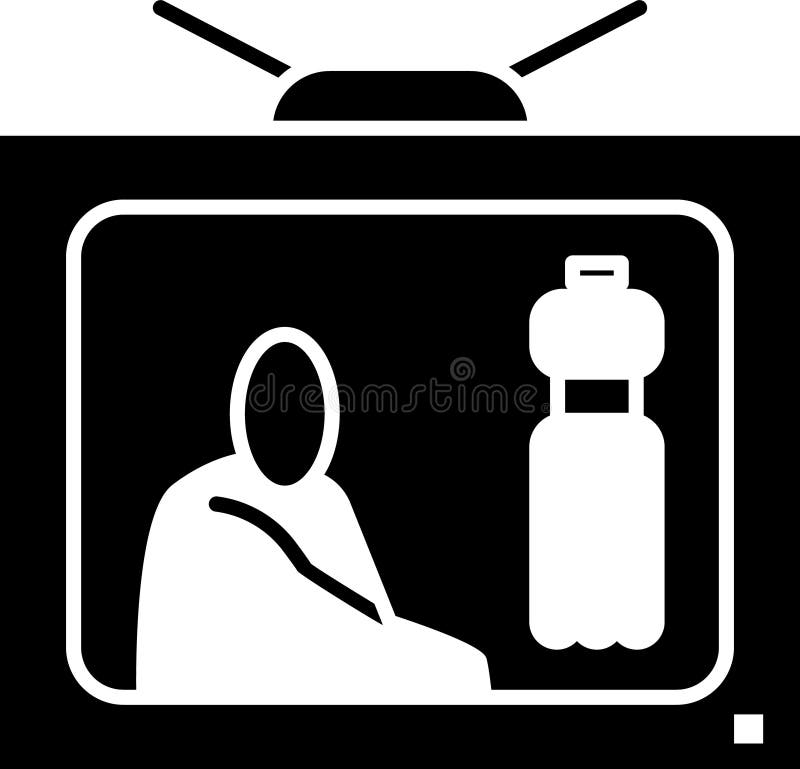 Black Stop Plastic Pollution Icon Isolated on Transparent Background ...