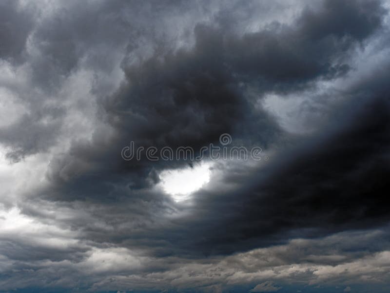 Black Storm Clouds stock image. Image of small, bright - 93320405