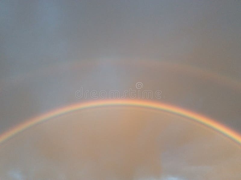 Double arc rainbow stock image. Image of reflection - 123691343