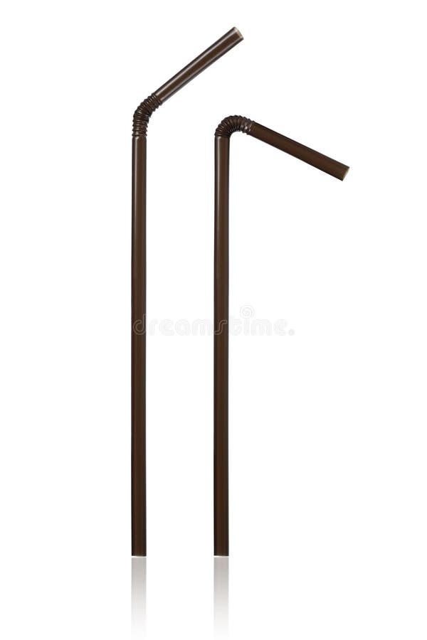 Black Straws Isolated on White Stock Image - Image of liquid, bright ...