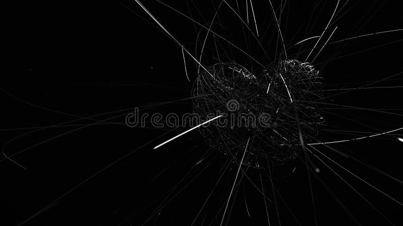 Black Strings Heart stock illustration. Illustration of health - 241100147