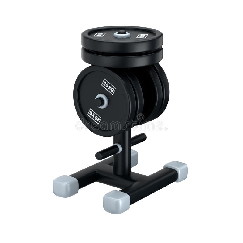 Black Stylized Stand for Plates Over White Background Stock ...