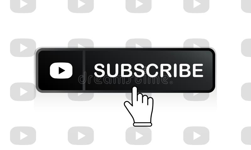 Youtube Subscribe Button Black