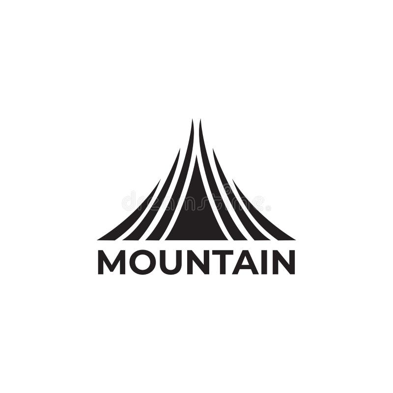 Black Summit Mountain Logo Design Stock Vector - Illustration of idea ...