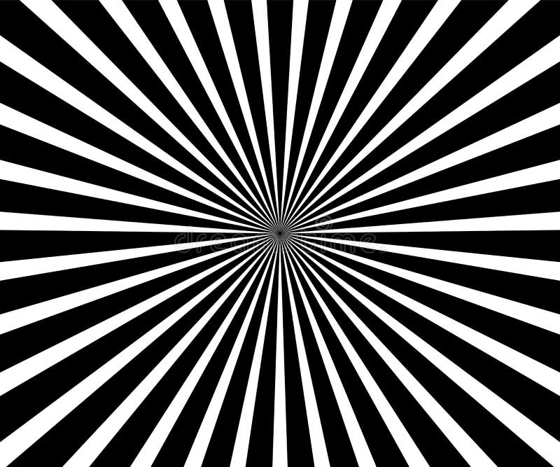 Black Sunburst Pattern. Vector Illustration Stock Vector - Illustration ...