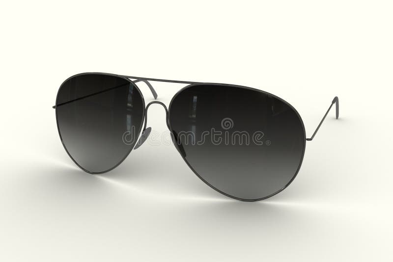 Black sunglasses stock illustration. Illustration of fashion - 25655340