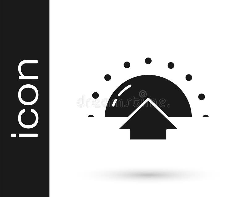 Sunrise Icon Vector Isolated on White Background, Sunrise Sign , Line ...