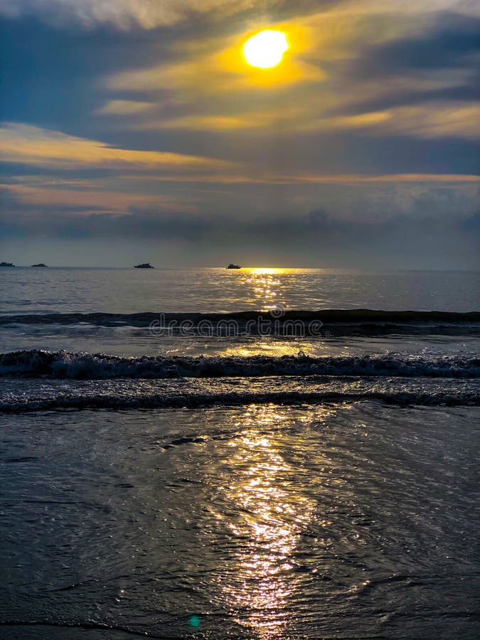 Black sunset stock photo. Image of beach, black, sunset - 205417142