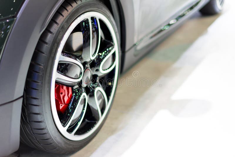 Black Super Car Parked on the Ground. Stock Image - Image of repairing ...