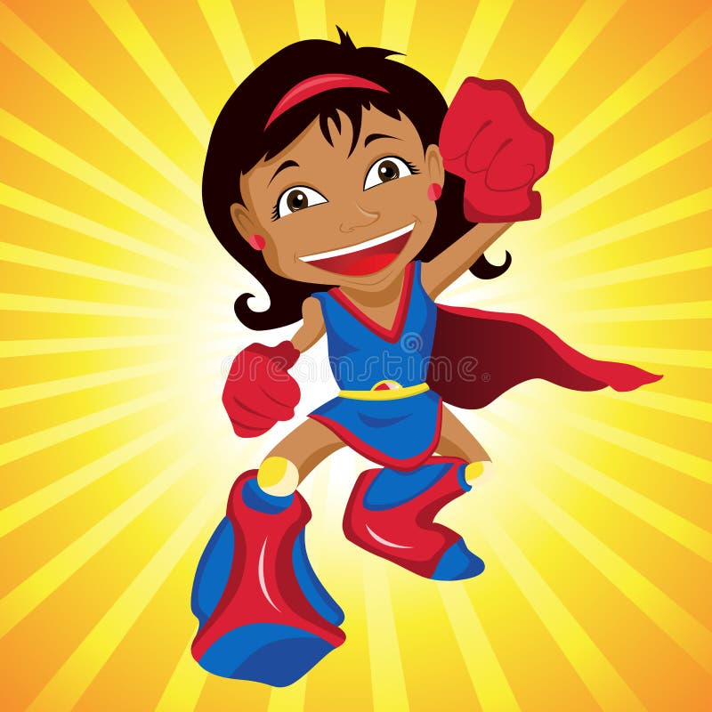 Super Hero Mom Stock Vector Illustration Of People Daughter 19205088