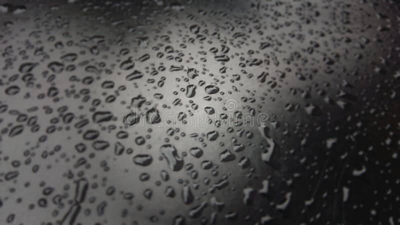 Black Surface Humid Water Drops Abstract Background Shapes Textured ...