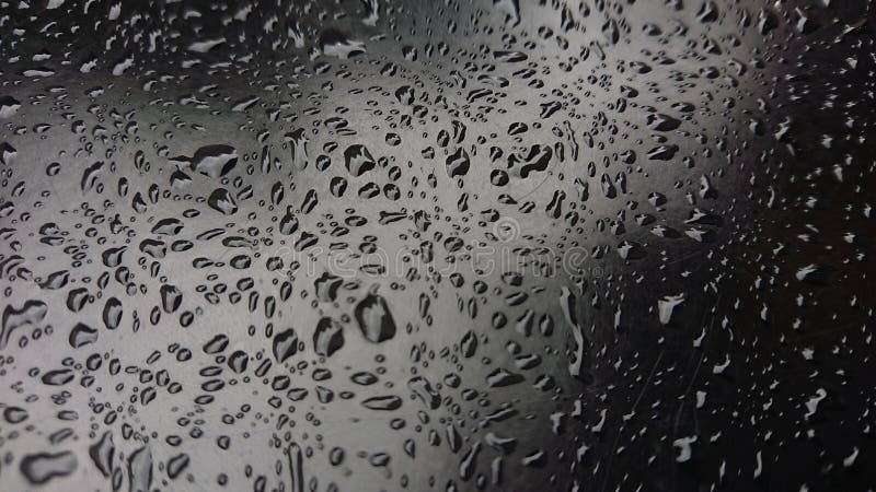 Black Surface Humid Water Drops Abstract Background Shapes Textured ...