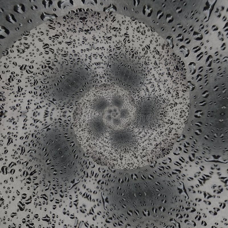 Black Surface Humid Water Drops Abstract Background Shapes Textured ...