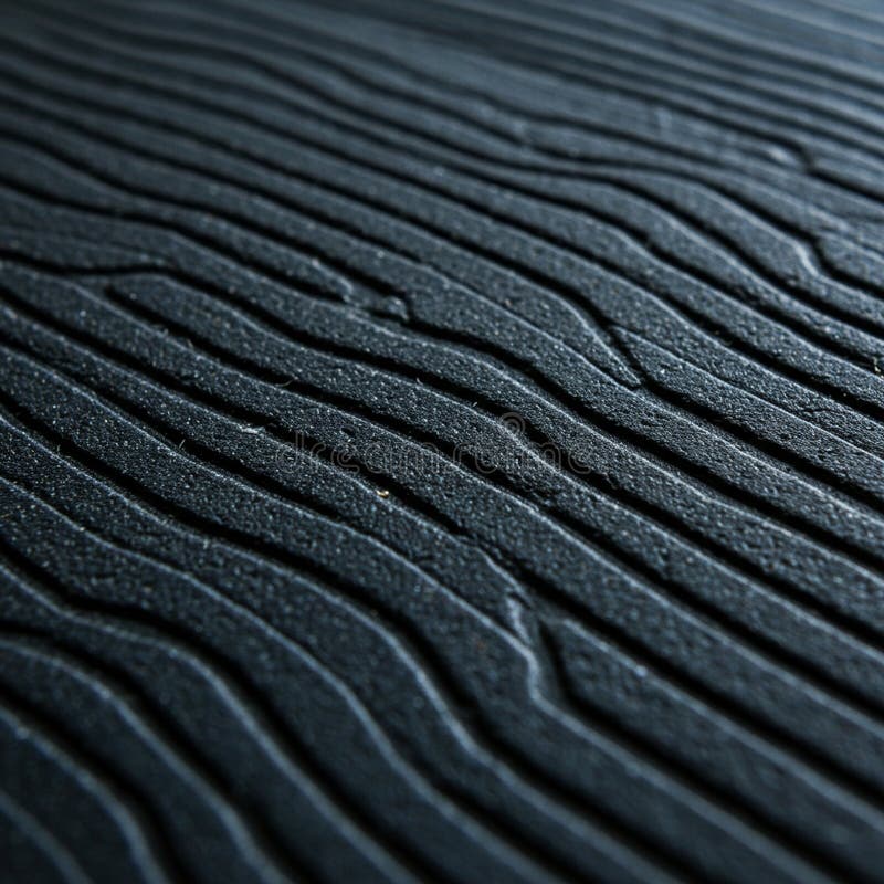 Black Surface with a Textured Pattern of Wavy, Parallel Grooves Stock ...