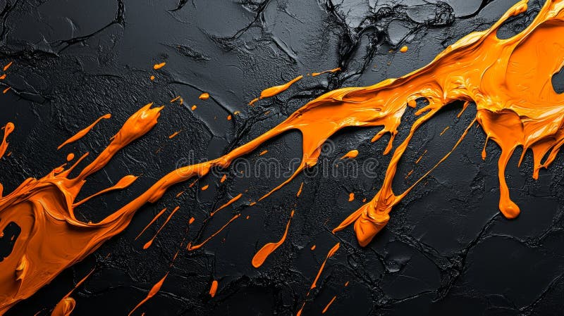 Black Surface with Vibrant Lava Flow for Creating Unique Artistic ...