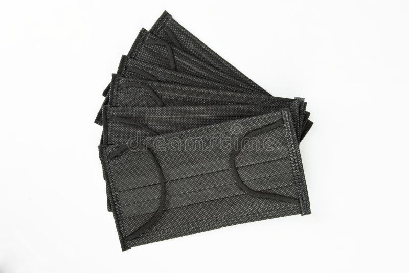 Black surgical mask. stock photo. Image of protective - 84280972
