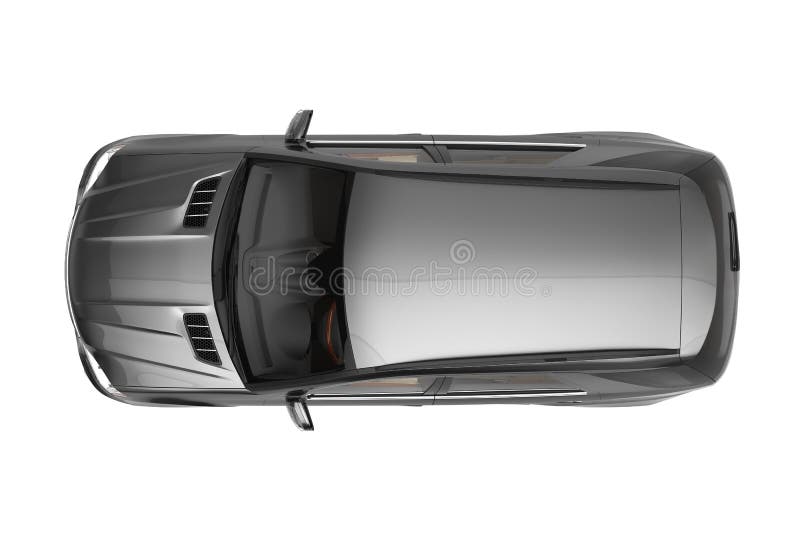 Black SUV top view stock photo. Image of sport, utility - 98577896