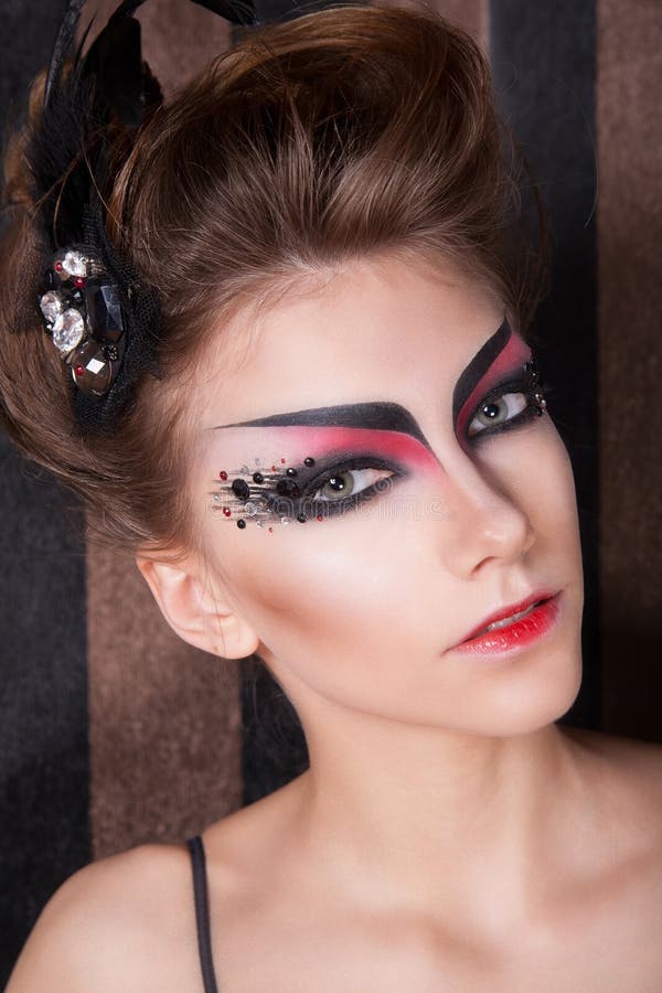 Black swan stock photo. Image of hairstyle, care, head - 24140432