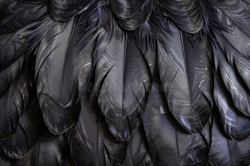 Black Swan Feathers Background, Black Plume Pattern, Wings Feather ...