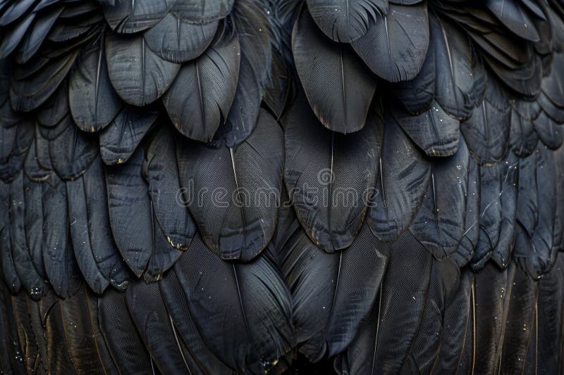 Black Swan Feathers Background, Black Plume Pattern, Wings Feather ...
